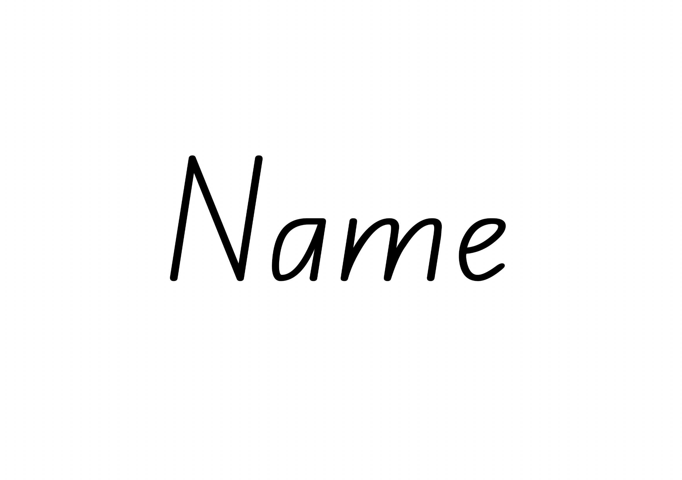 Name Tracing Sheet - Official State School Font - Printed – Octo Learn